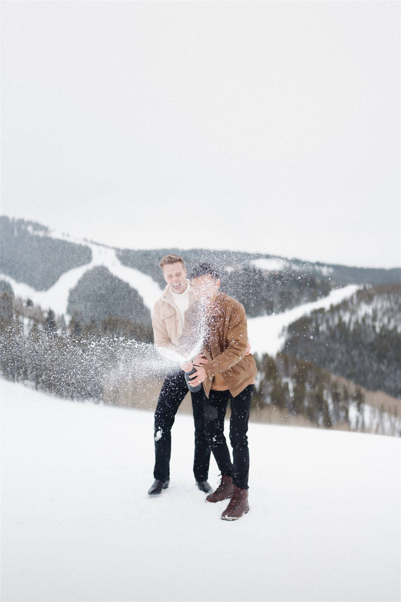 A Romantic Double Surprise Colorado Proposal in Vail