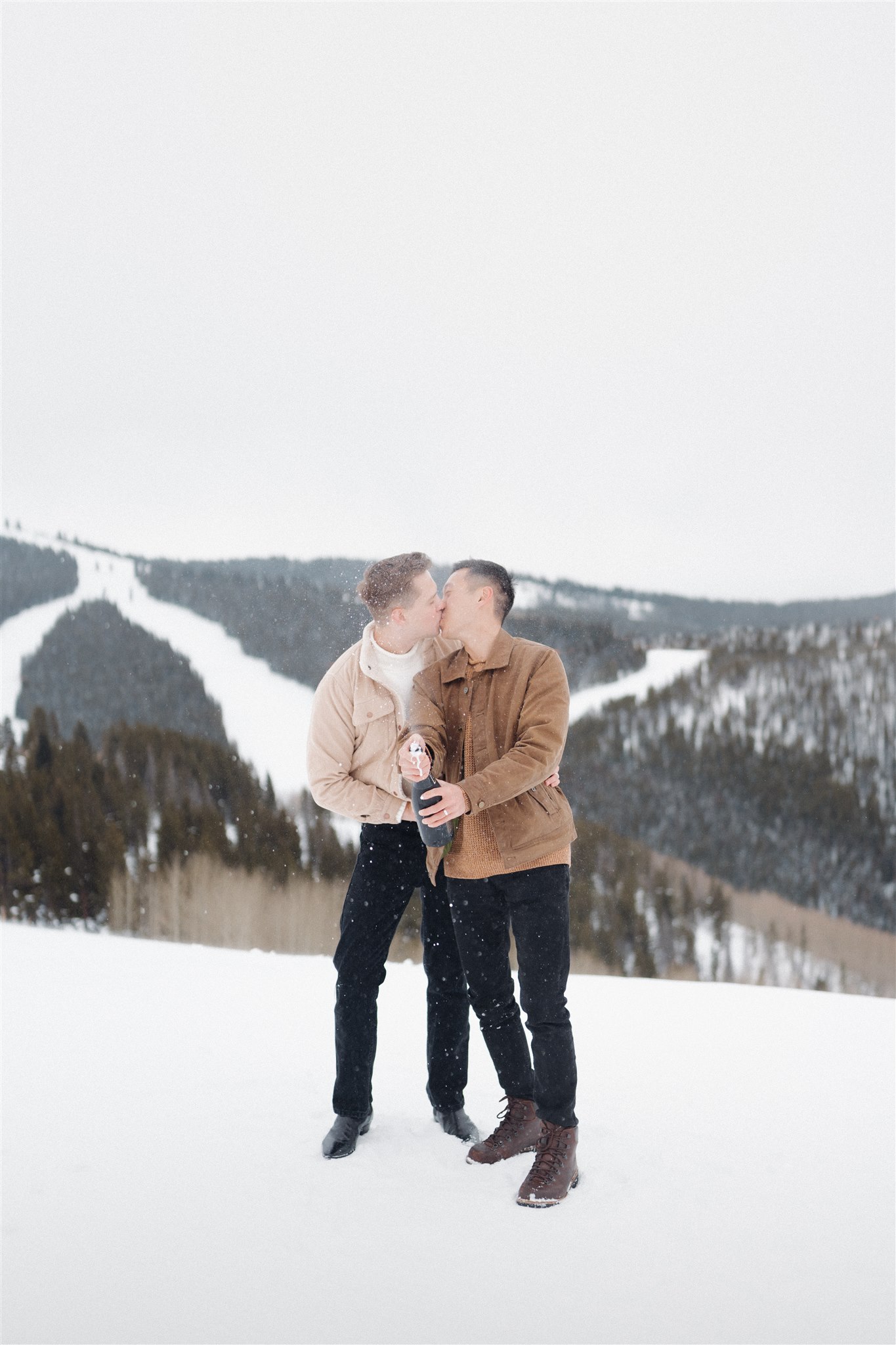 A Romantic Double Surprise Colorado Proposal in Vail
