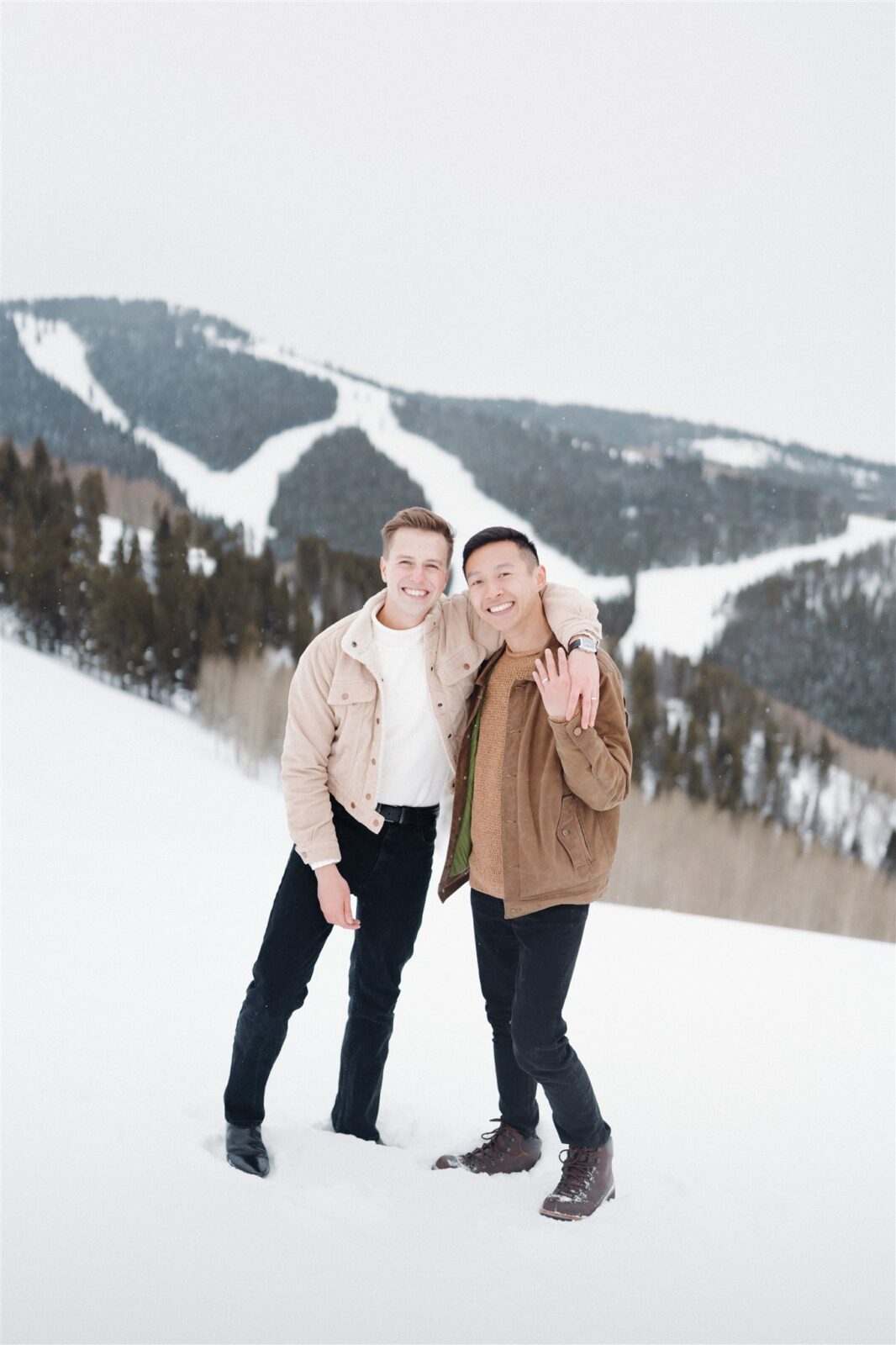A Romantic Double Surprise Colorado Proposal in Vail