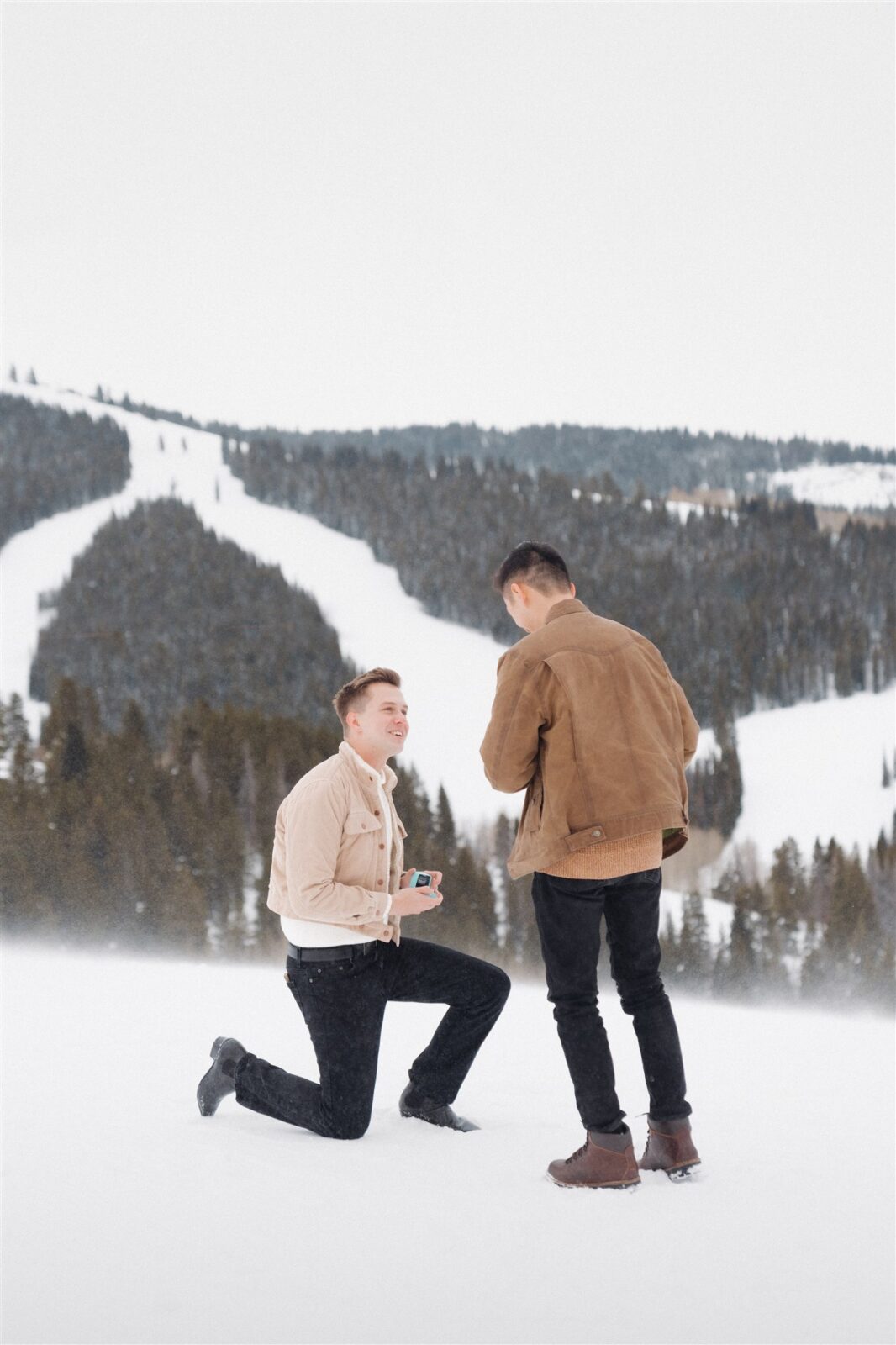 A Romantic Double Surprise Colorado Proposal in Vail